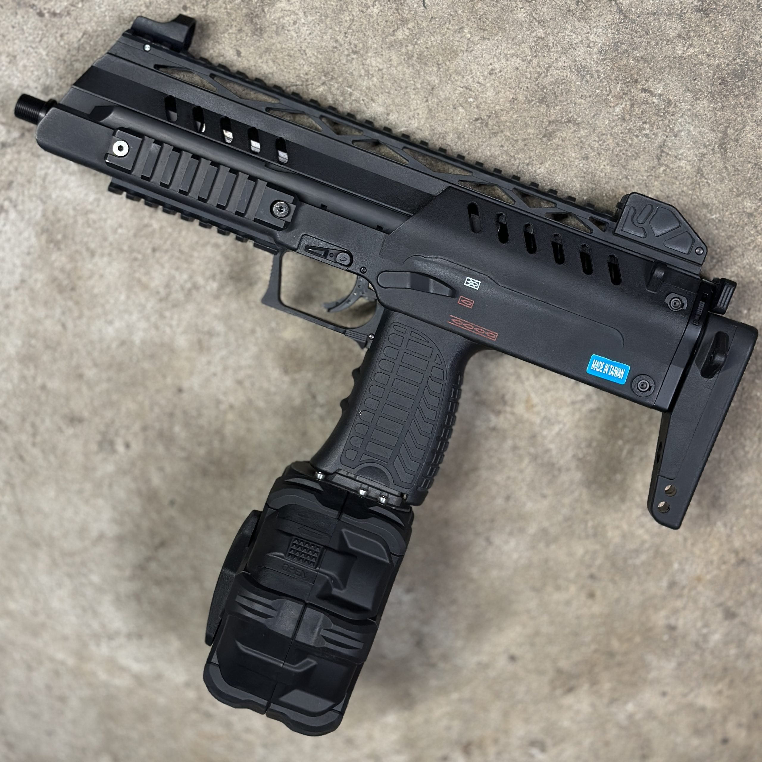 WE SMG8 Green Gas Drum - Tapp Airsoft