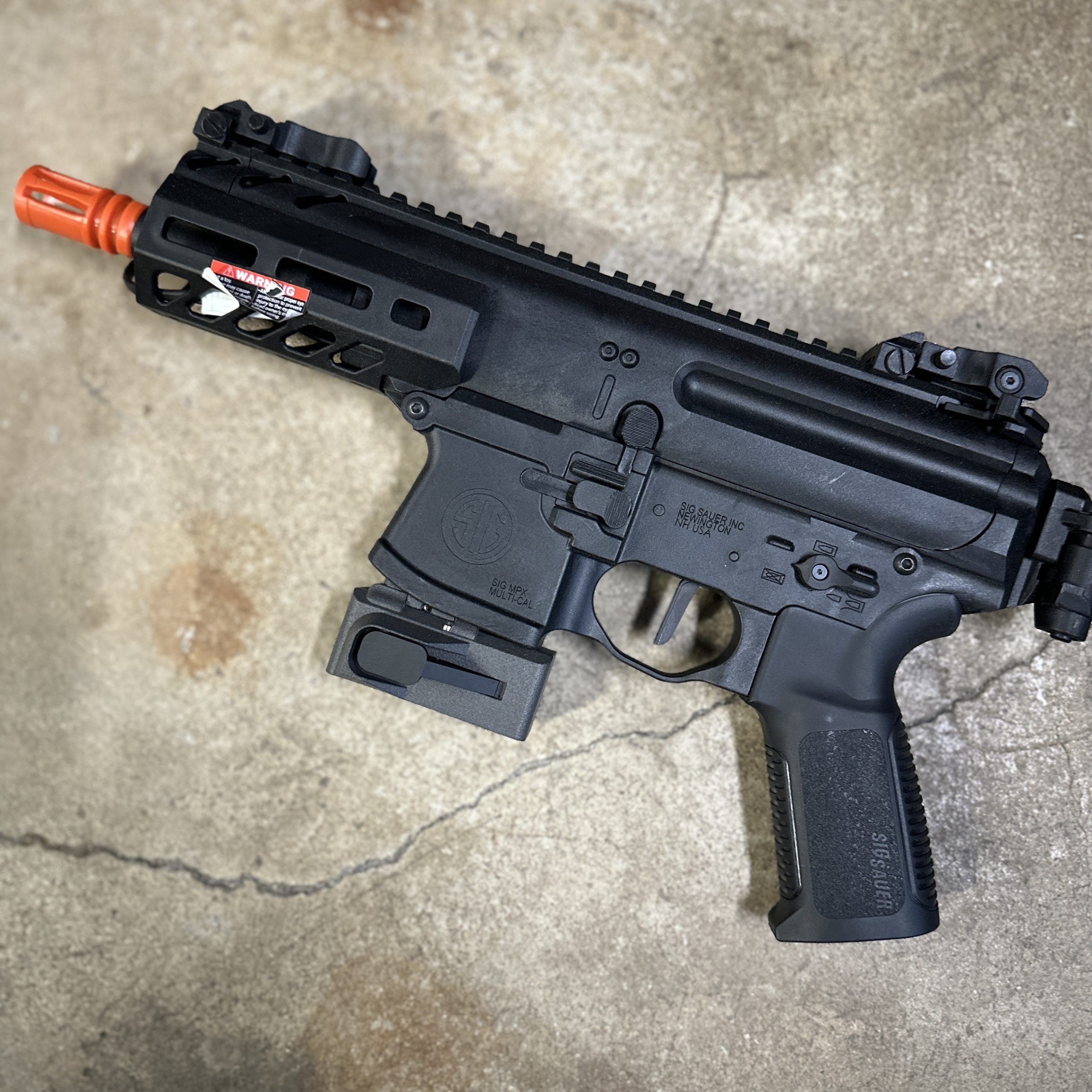 SIG MPX-K AEG M4 Carbon Fiber Adapter - Tapp Airsoft